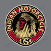 Indian Motorcycle Vintage Black White Bike Window Decal Bumper Sticker