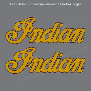 Indian Motorcycle Chief Gas Tank Script Vinyl Bumper Sticker Window ...