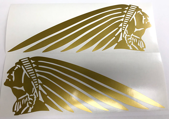 Indian Motorcycle Chief Logo Gas Tank Sticker Decal