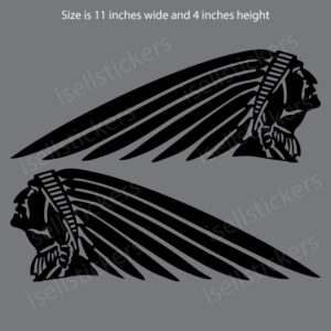 Indian Motorcycle Chief Logo Gas Tank Sticker Decal No Text 11 inch ...