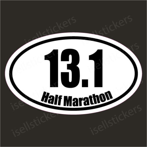 Half Marathon 13.1 Miles Race Running Bumper Sticker Window Decal - I ...