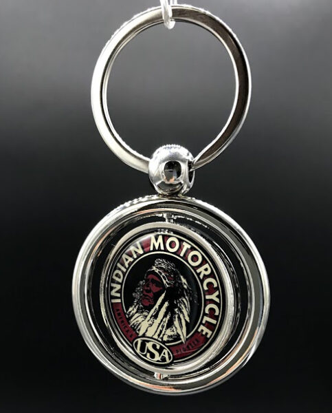 Indian Motorcycle Keyring Keychain Double-Sided Key Ring Fob