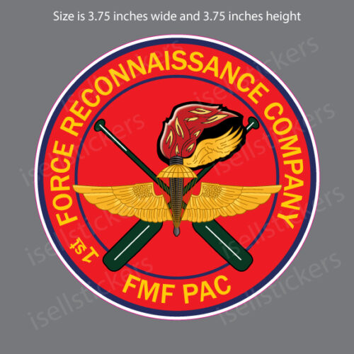 1st Force Recon FMF PAC Fleet Marine Sticker Window Decal