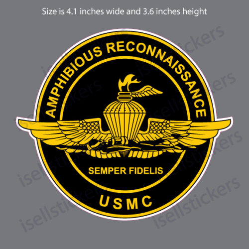 Marine Amphibious Reconnaissance Bumper Sticker Window Decal