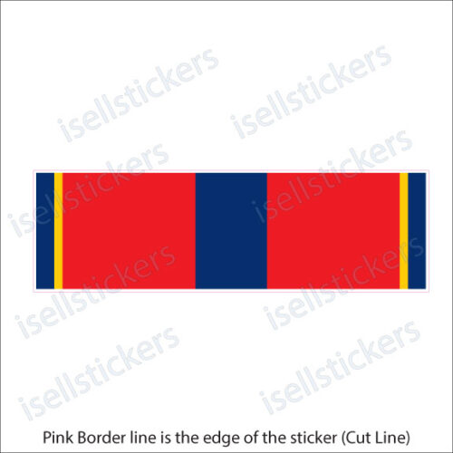 Naval Reserve Meritorious Service Medal Ribbon Decal Sticker